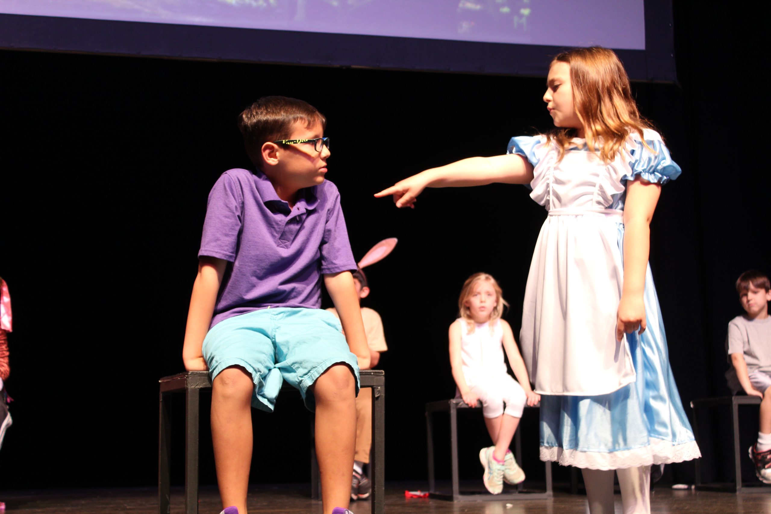 Kids Acting On Stage