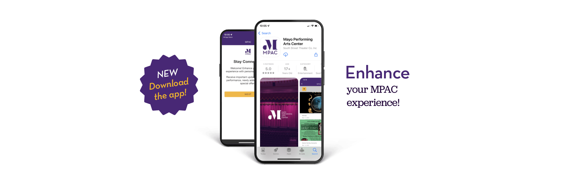 MPAC's Mobile App - Mayo Performing Arts Center